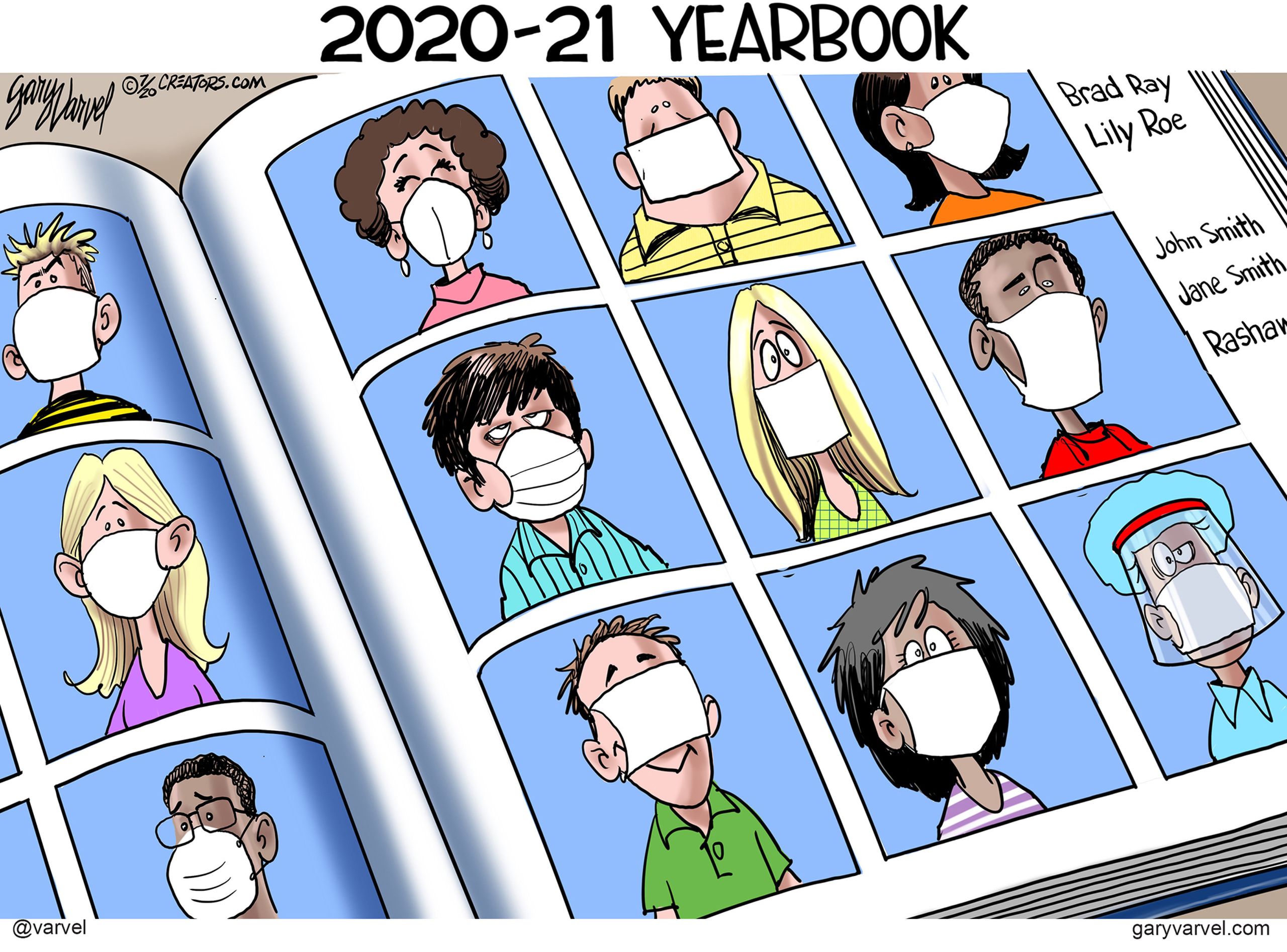 Editorial Cartoon U.S. school yearbook coronavirus | The Week