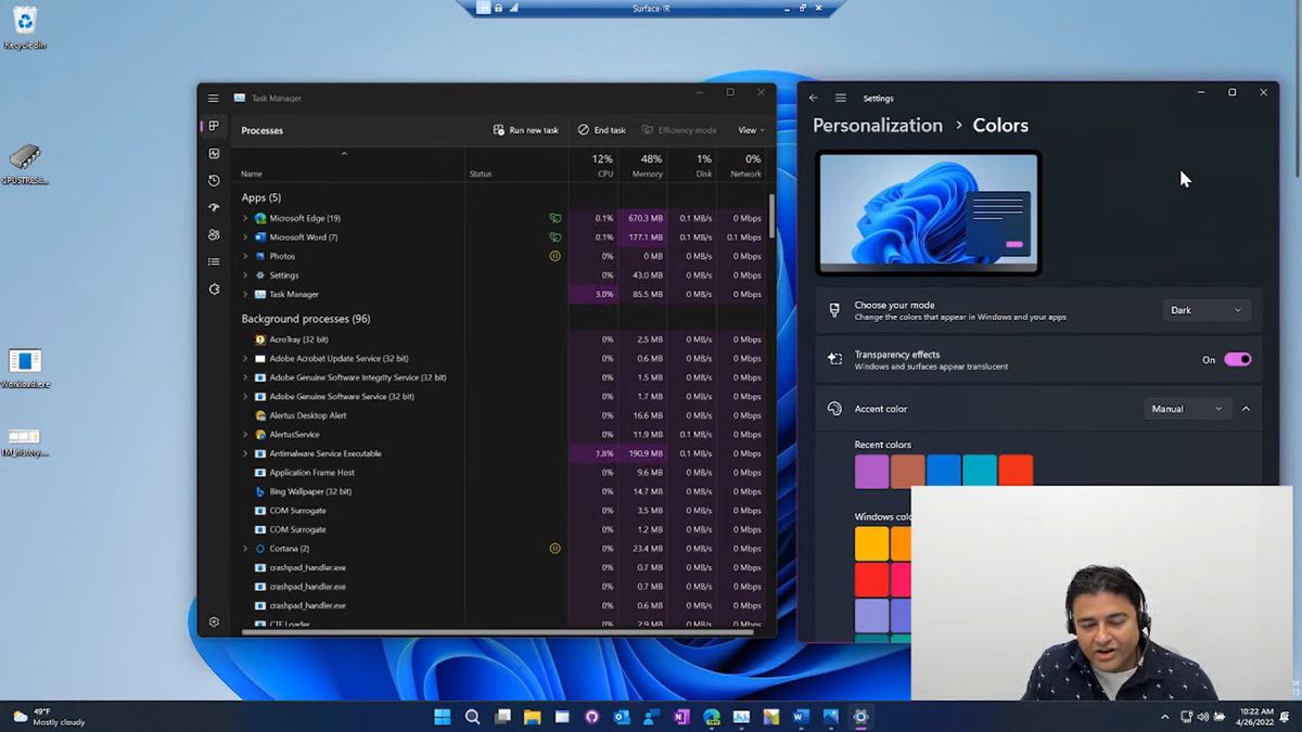 Windows 11's Task Manager will soon follow your system accent color ...