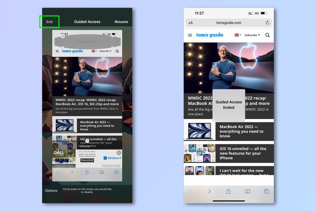 How to use the iPhone guided access mode | Tom's Guide