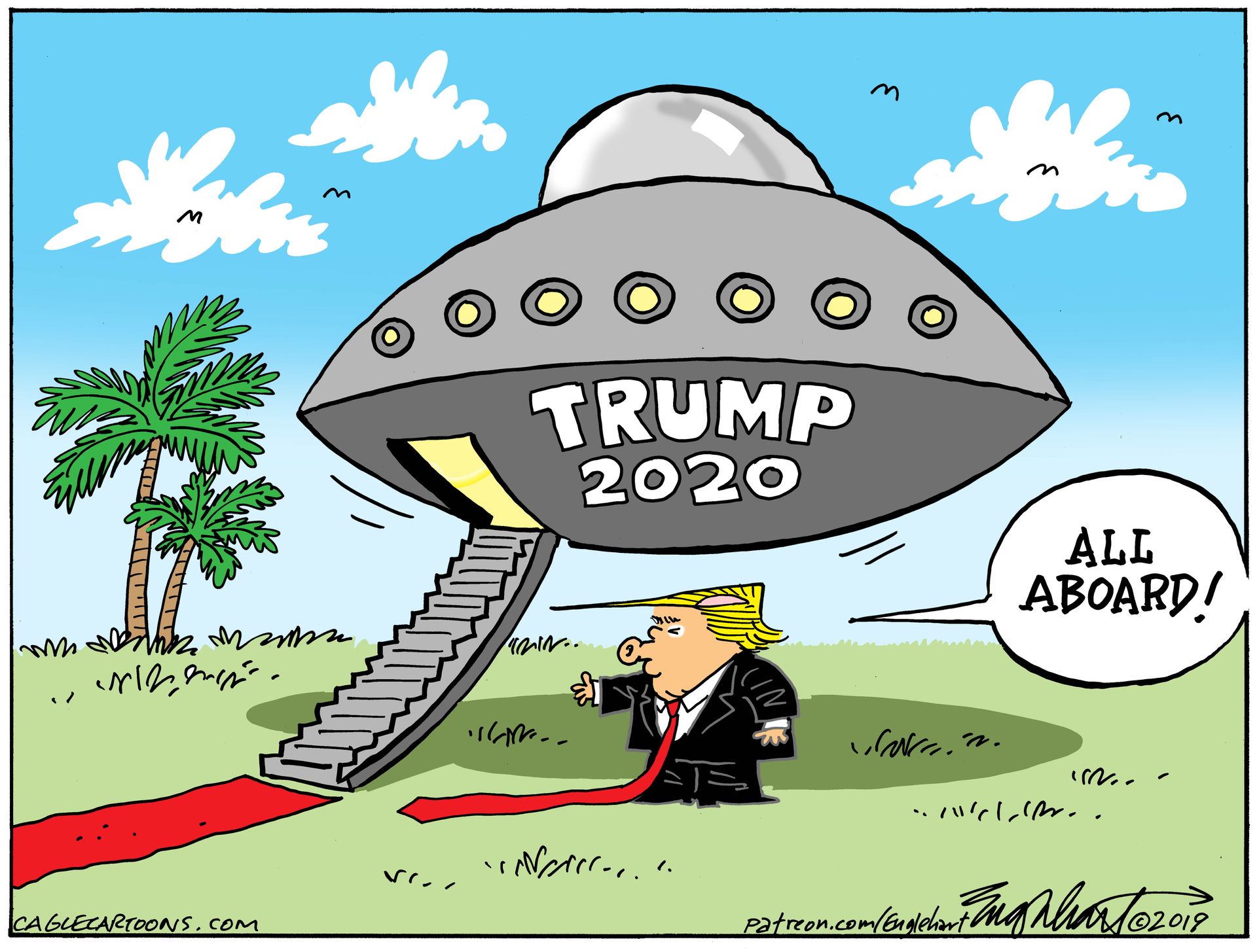 7 brutally funny cartoons about Trump's 2020 campaign kickoff | The Week