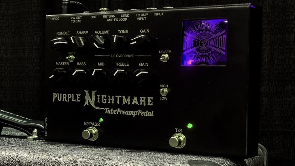 Driftwood Purple Nightmare Tube Preamp Pedal review – all the guts and ...