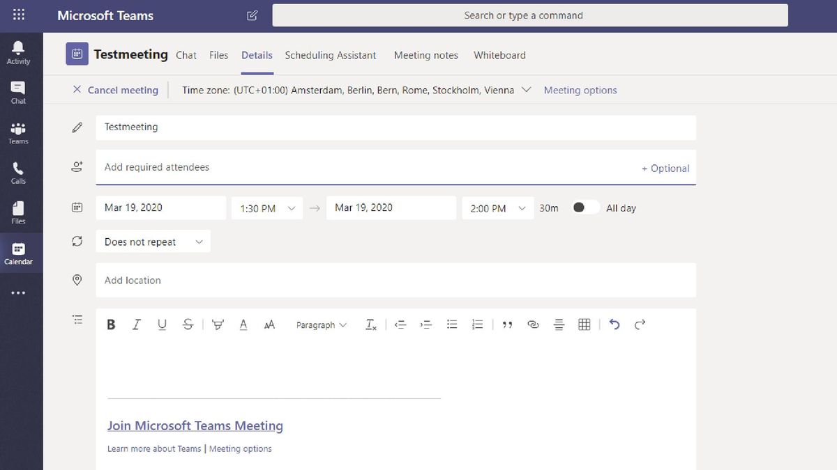 How to set up a Microsoft Teams meeting | TechRadar