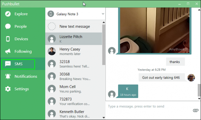 How to Send SMS Messages in Windows With Pushbullet | Laptop Mag