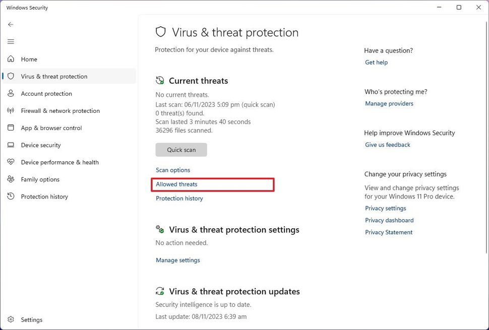 How to get started with Microsoft Defender Antivirus on Windows 11 ...