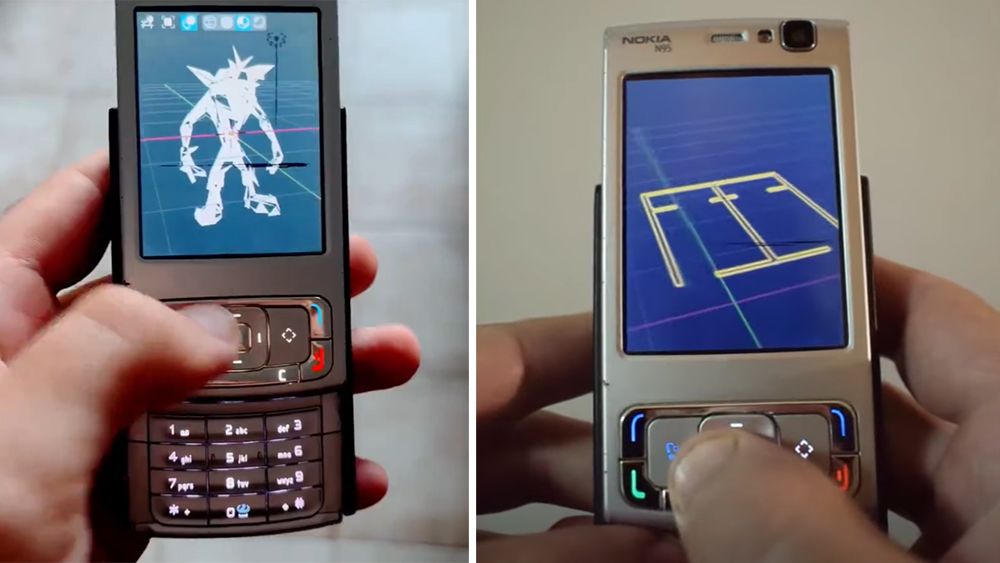 A 3D artist is running Blender on a Nokia N95 (yes, really) | Creative Bloq