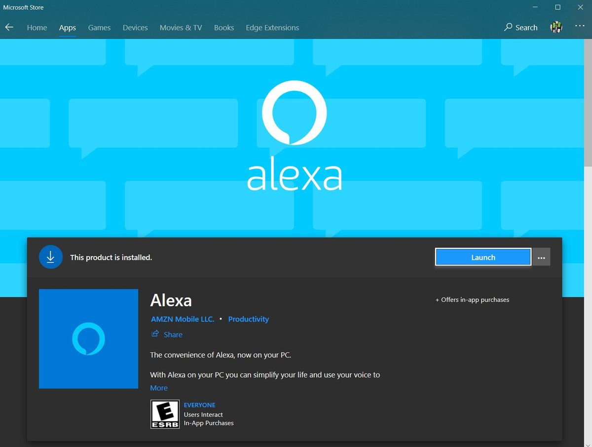 Amazon's Alexa PC app now available on the Microsoft Store for Windows ...