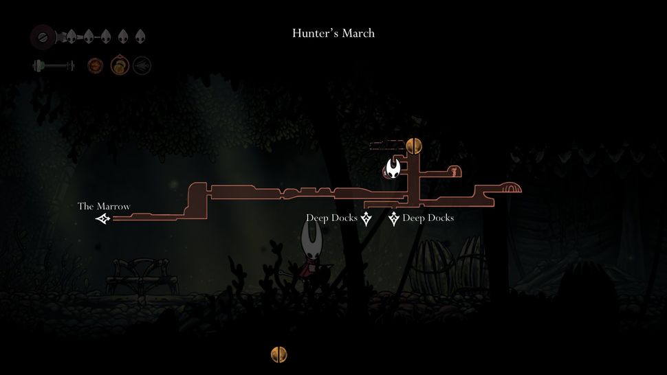 Yes, there's a bench in Hunter's March, Silksong's first real nightmare area | PC Gamer