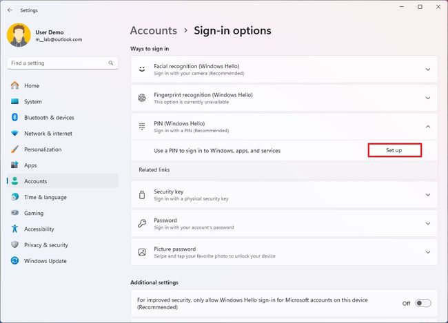 How to configure Windows Hello authentication on Windows 11 | Windows ...