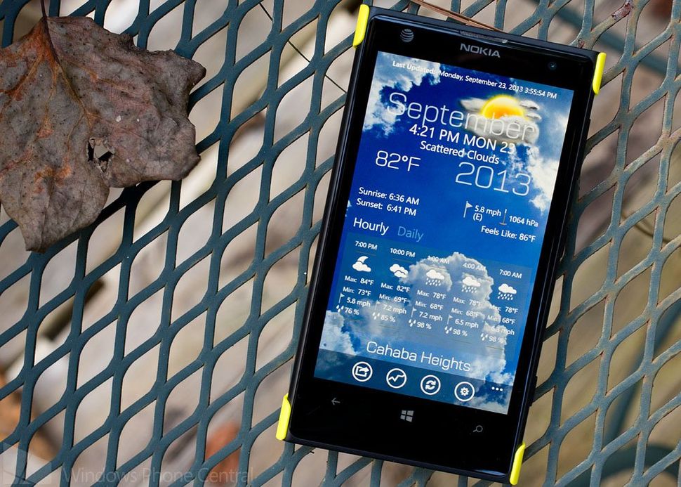 Keeping tabs on the weather with our Windows Phones | Windows Central