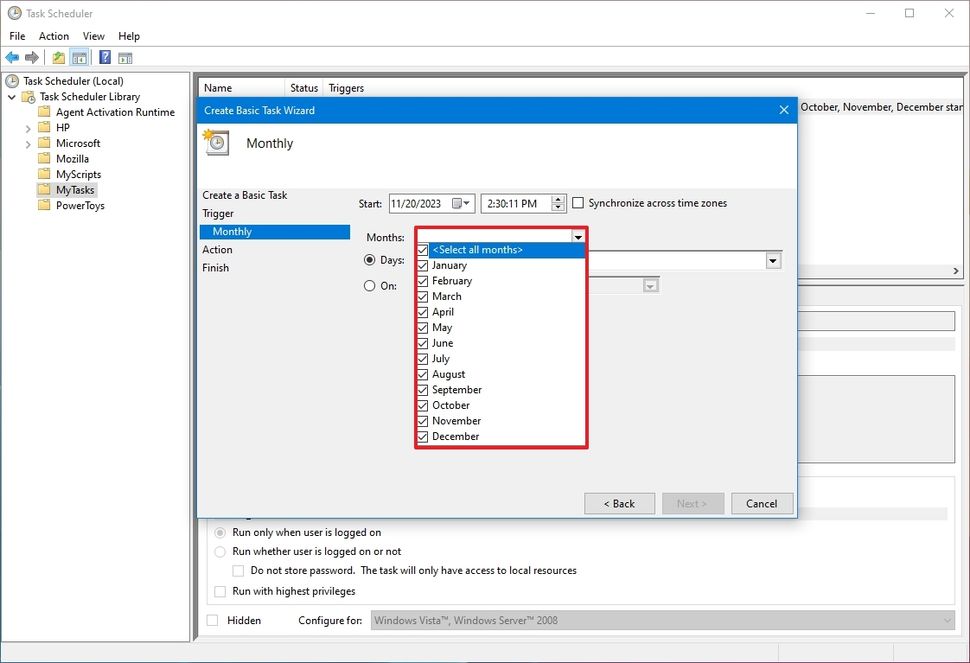 How to create an automated task using Task Scheduler on Windows 10 ...