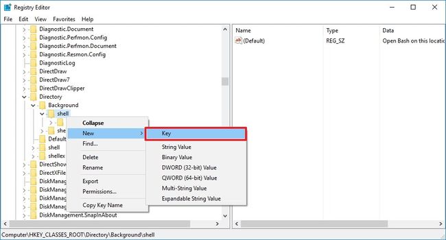 How to launch Bash shell from right-click context menu on Windows 10 ...