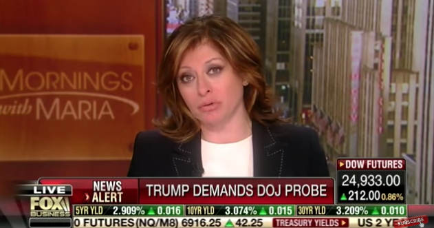Fox Business' Maria Bartiromo claims 'the DOJ, the FBI, the IRS, the ...