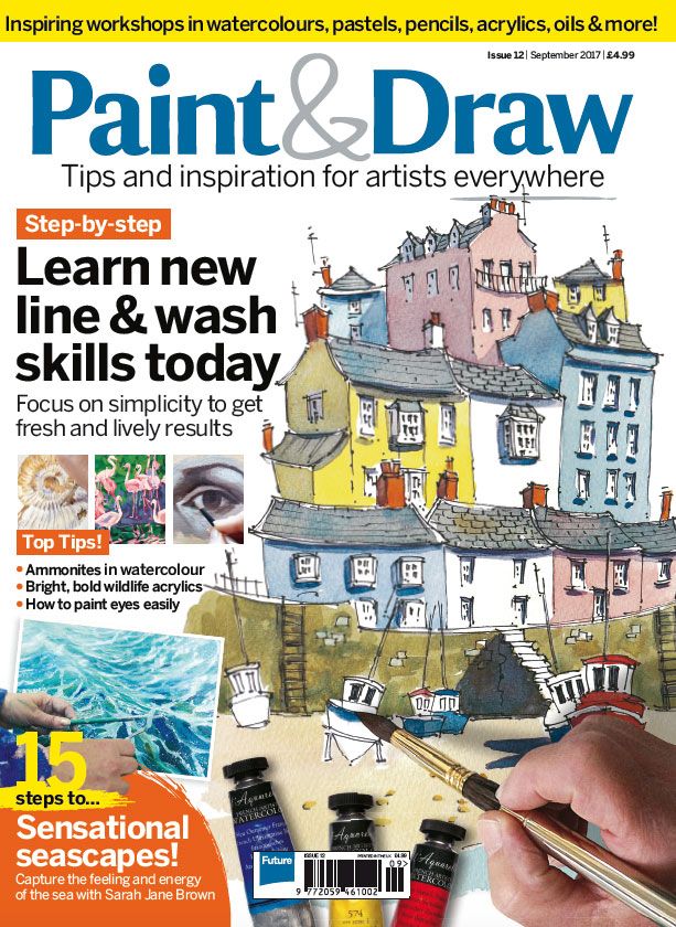 Learn line and wash skills with Paint & Draw issue 12 | Creative Bloq