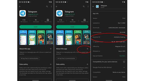 How to find the required Android version for apps on the Google Play ...