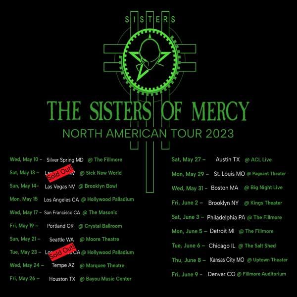 The Sisters of Mercy set to make their return to North America after ...