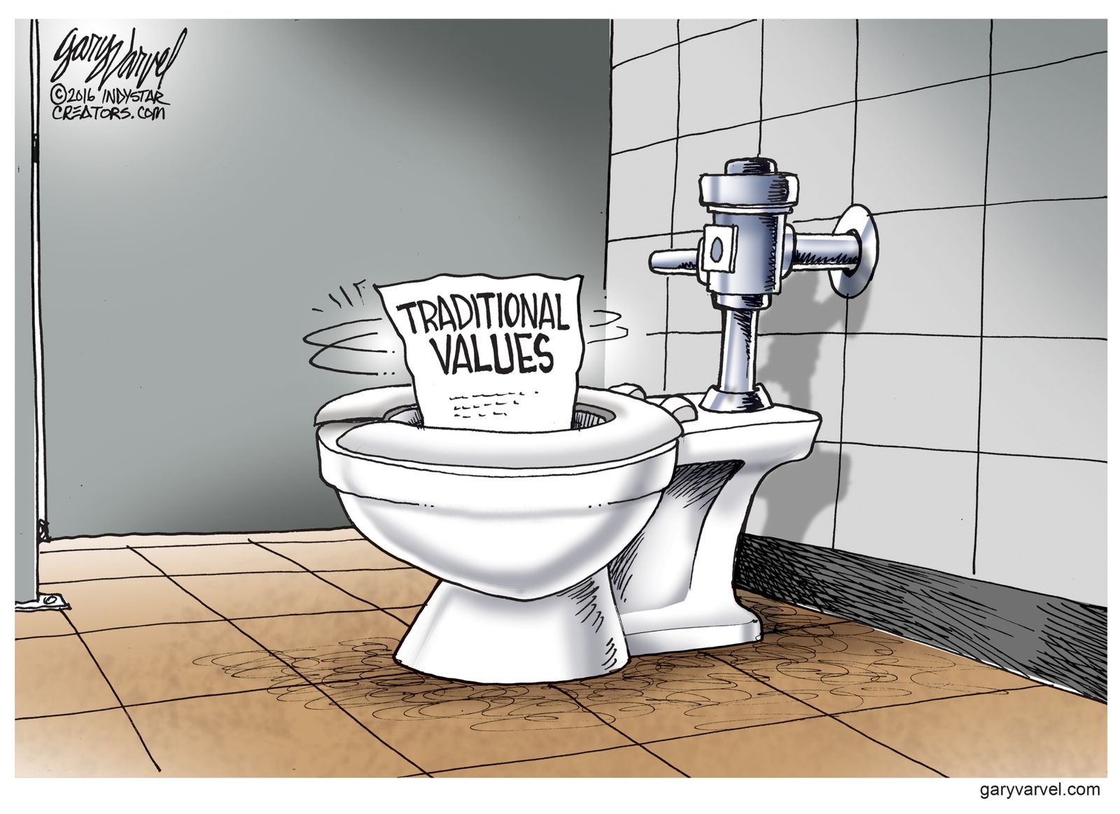 Editorial Cartoon U.S. Traditional Values | The Week