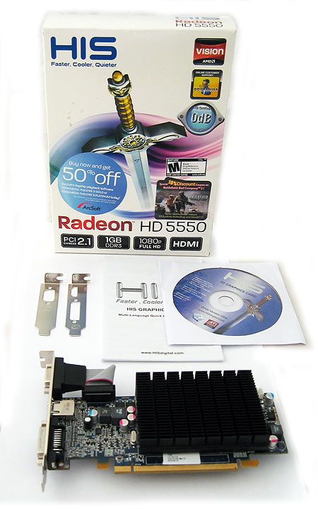 HIS Radeon HD 5550 DDR3 And GDDR5 - Radeon HD 5550 And 5570: Pumped Up ...