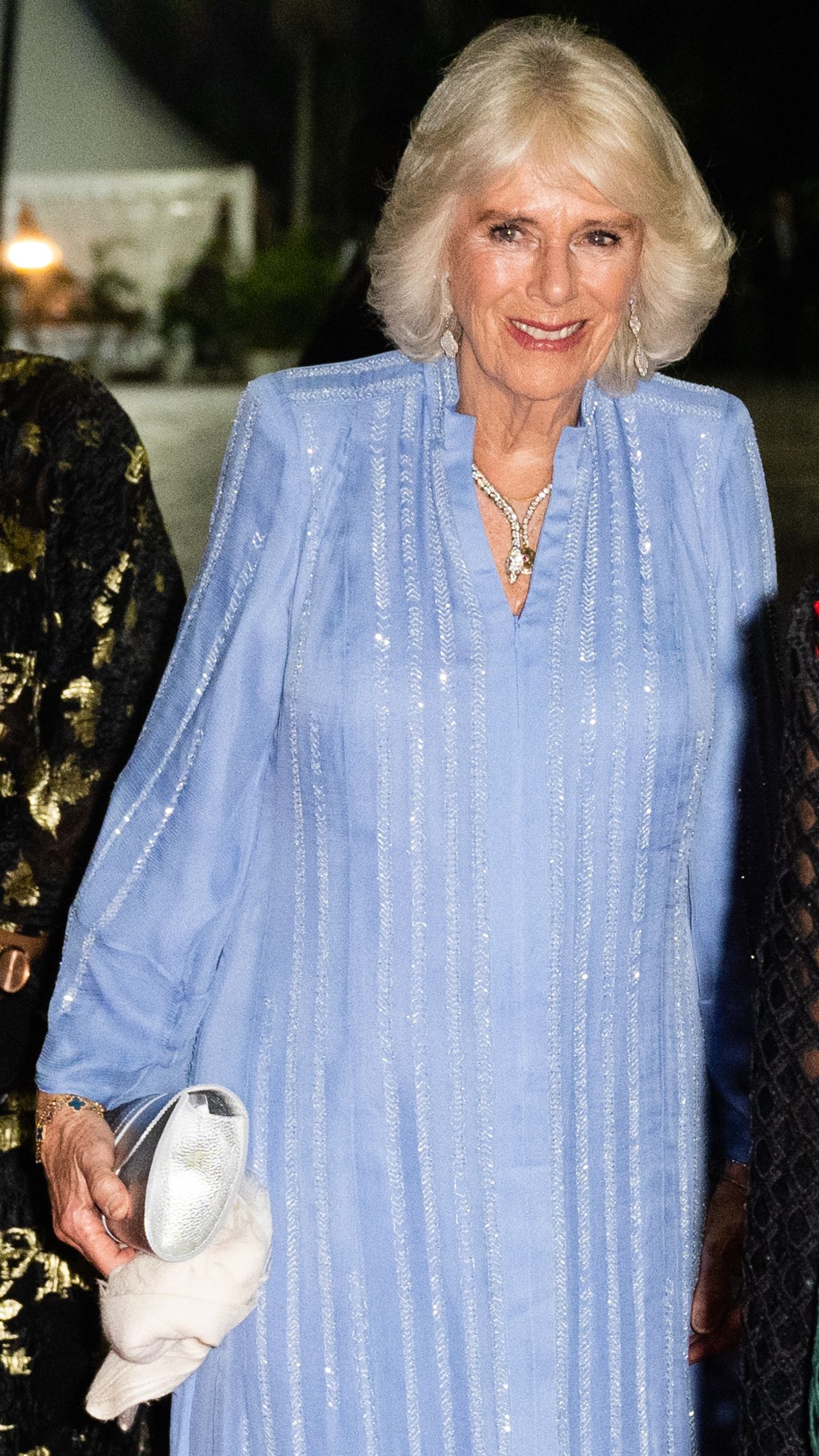Queen Camilla’s blue tunic and palazzo trousers in Kenya | Woman & Home