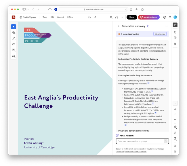 How to summarize a PDF with Adobe Acrobat AI Assistant | TechRadar