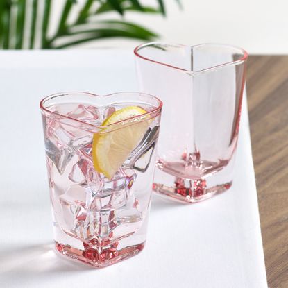 This heart-shaped drinking glass is loved by many on TikTok | Ideal Home