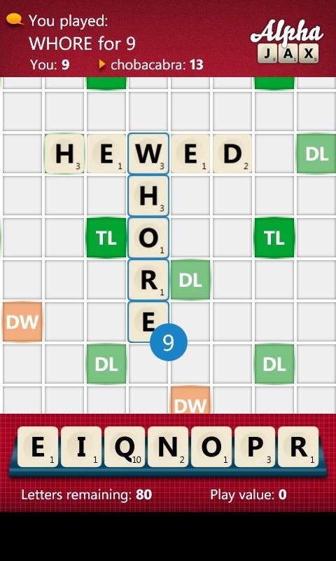 AlphaJax brings multiplayer word game to Windows Phone 7 | Windows Central