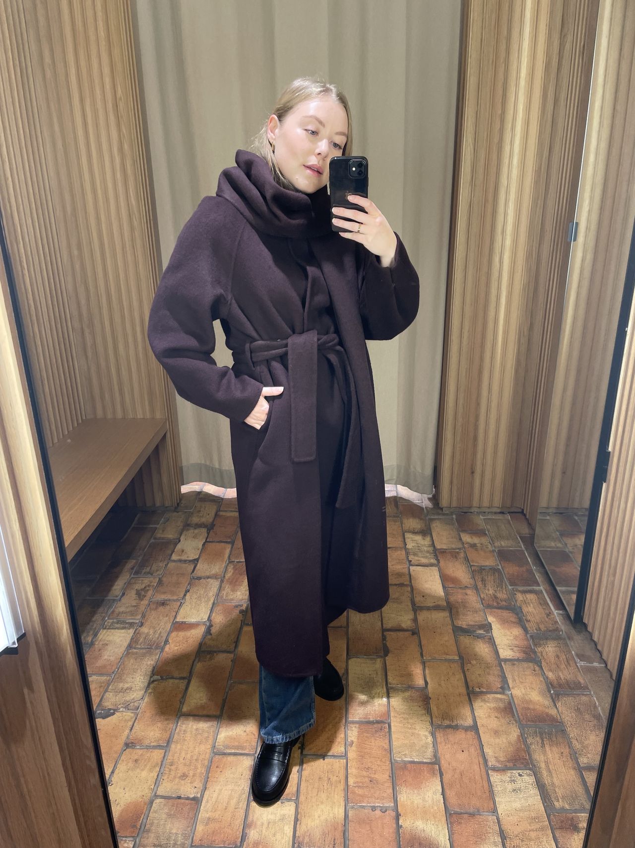 Mango's Scarf Coat Is Cosy, Elegant and in Winter's Trending Shade ...