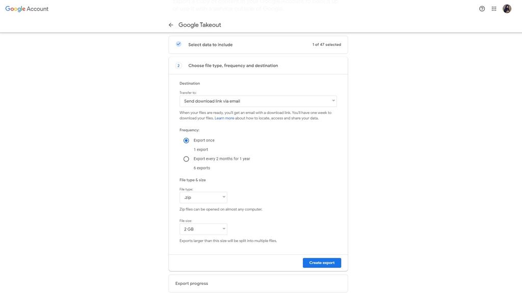How to use Google Takeout to export and download your data from Google ...