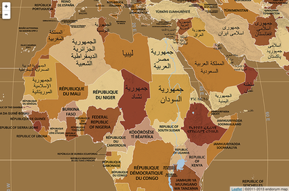 These fascinating maps show countries as named in their own languages ...