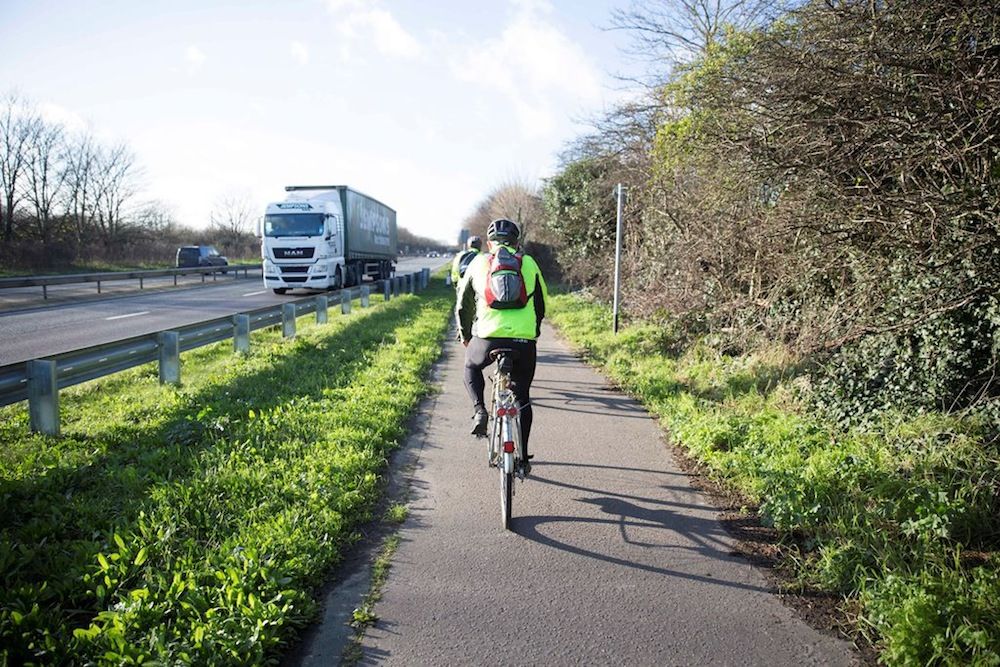 Cycle lane upgrades for easier use of A-roads gets under way in the ...