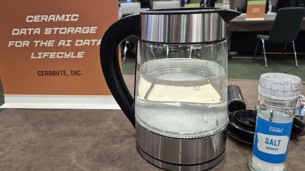 Storage device boiled in salt water, then grilled in an oven as proof ...