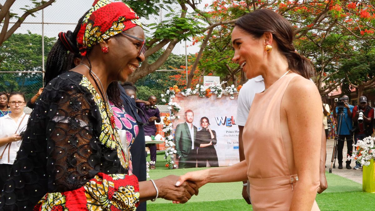 Meghan Markle Glows in Heidi Merrick Sundress for Nigeria Visit | Marie ...