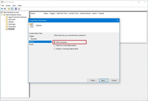 How to create an automated task using Task Scheduler on Windows 10 ...