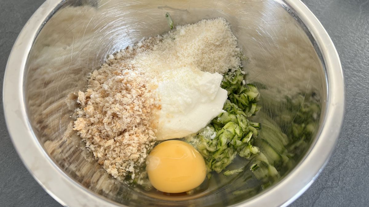 These zucchini air fryer fritters take a bit of effort but they’re more ...