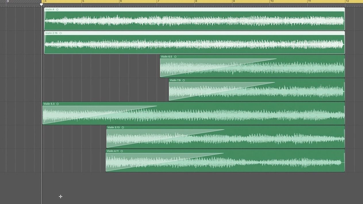 How to create a cinematic riser from multiple violin performances ...