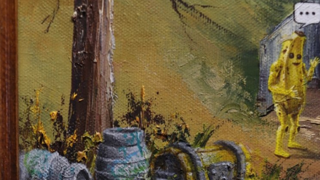 One artist is adding Fortnite into thrift shop paintings, and his ...