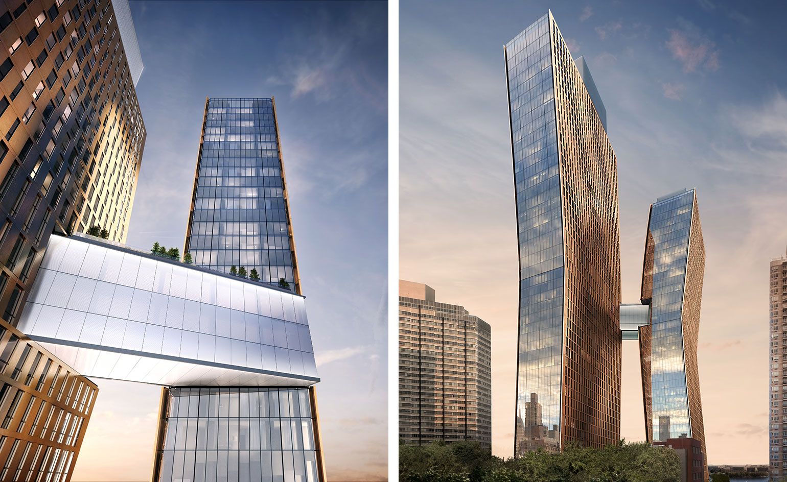SHoP link NYC American Copper Buildings with skybridge | Wallpaper