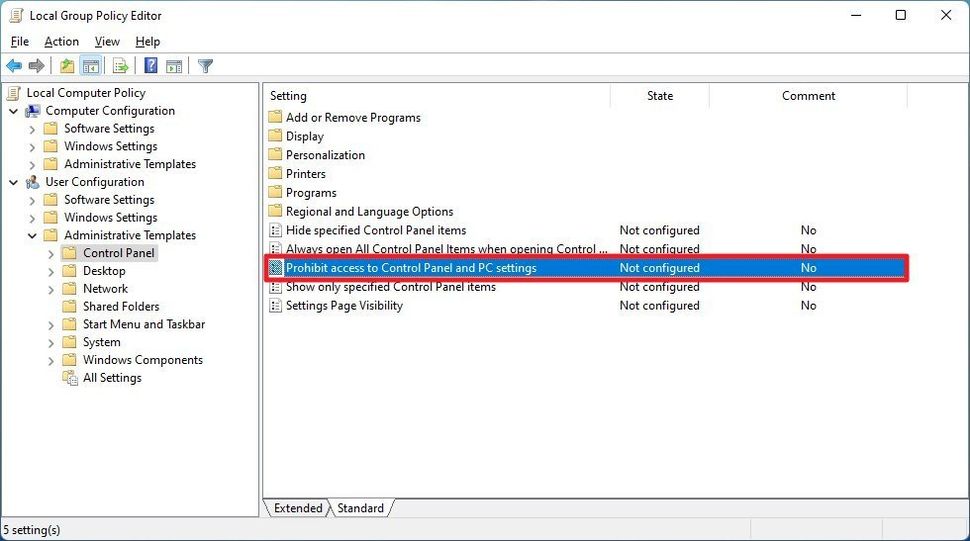 How to disable access to the Settings app on Windows 11 | Windows Central