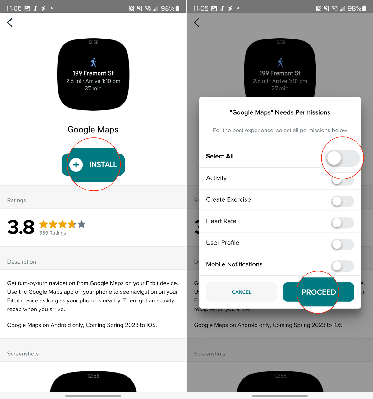 How to use Google Maps on Fitbit Sense 2 and Versa 4 | Android Central