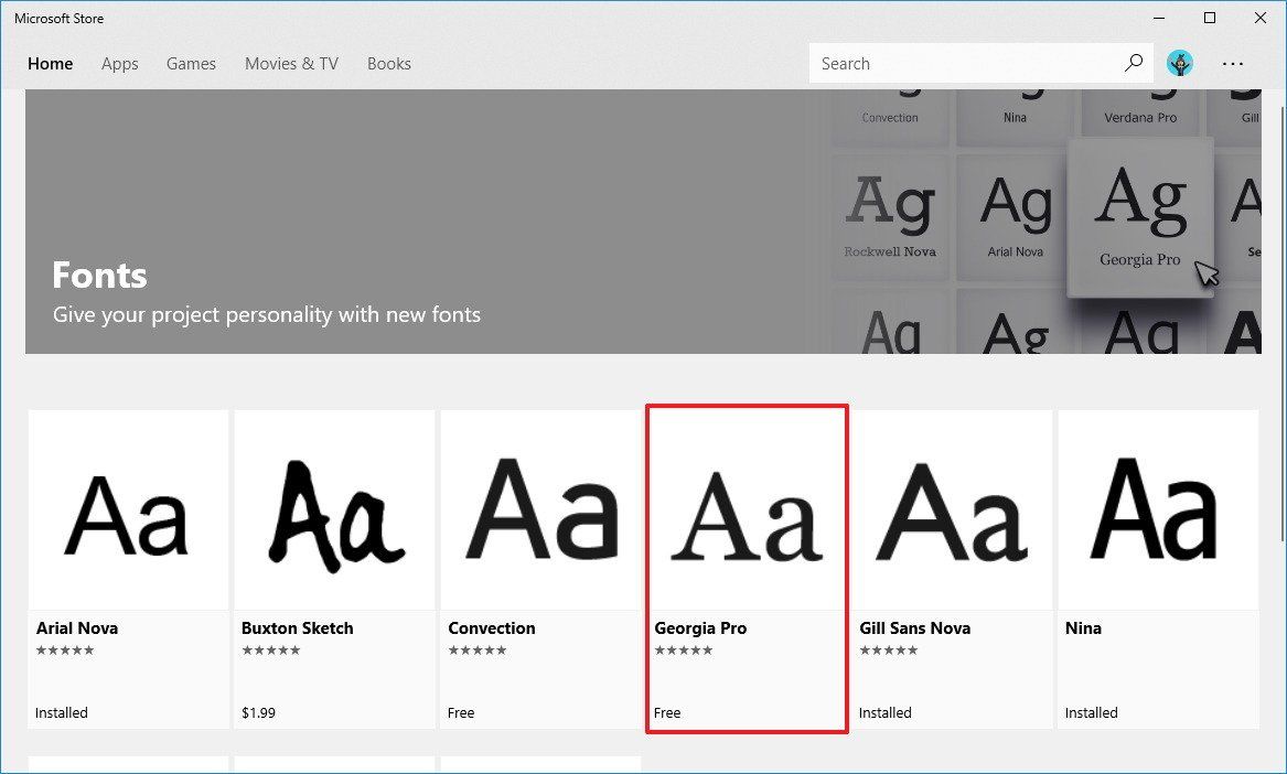 How to manage Fonts settings on the Windows 10 April 2018 Update ...