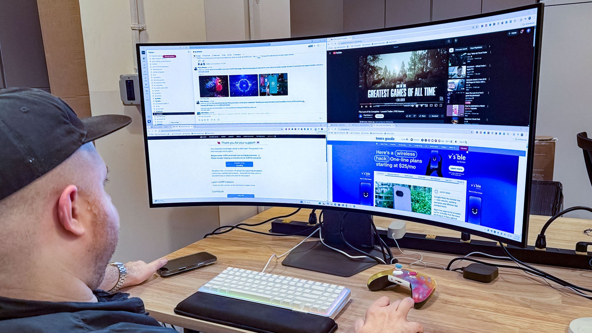 I just tested LG's 45-inch 5K curved OLED gaming monitor — and it's ...