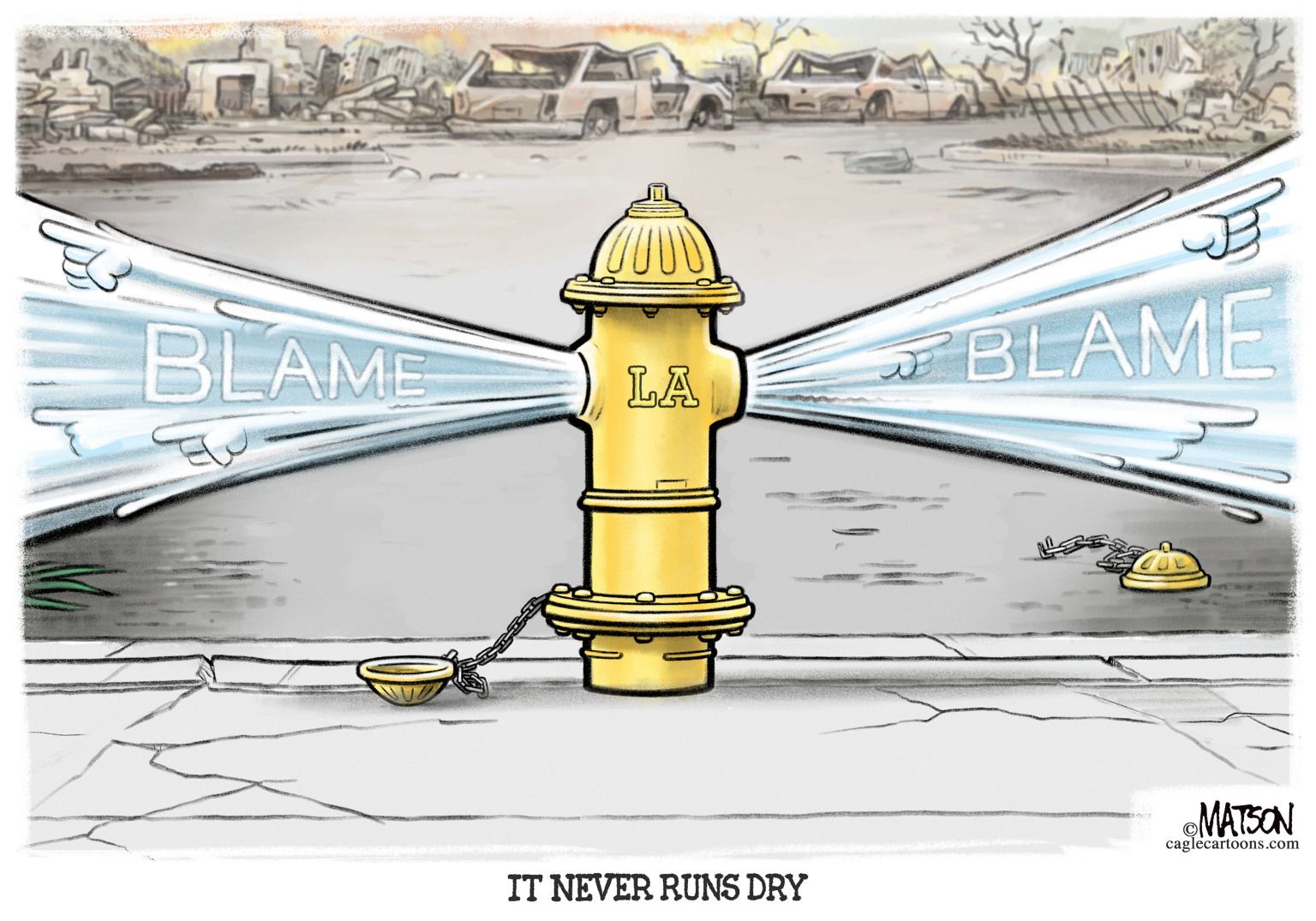 5 inflammatory cartoons on the L.A. wildfires | The Week