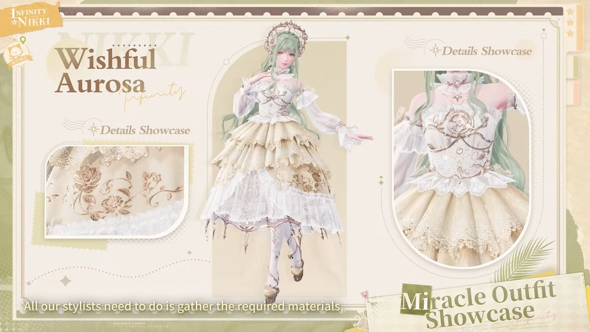 Wishful Aurosa outfit requirements for Infinity Nikki | PC Gamer