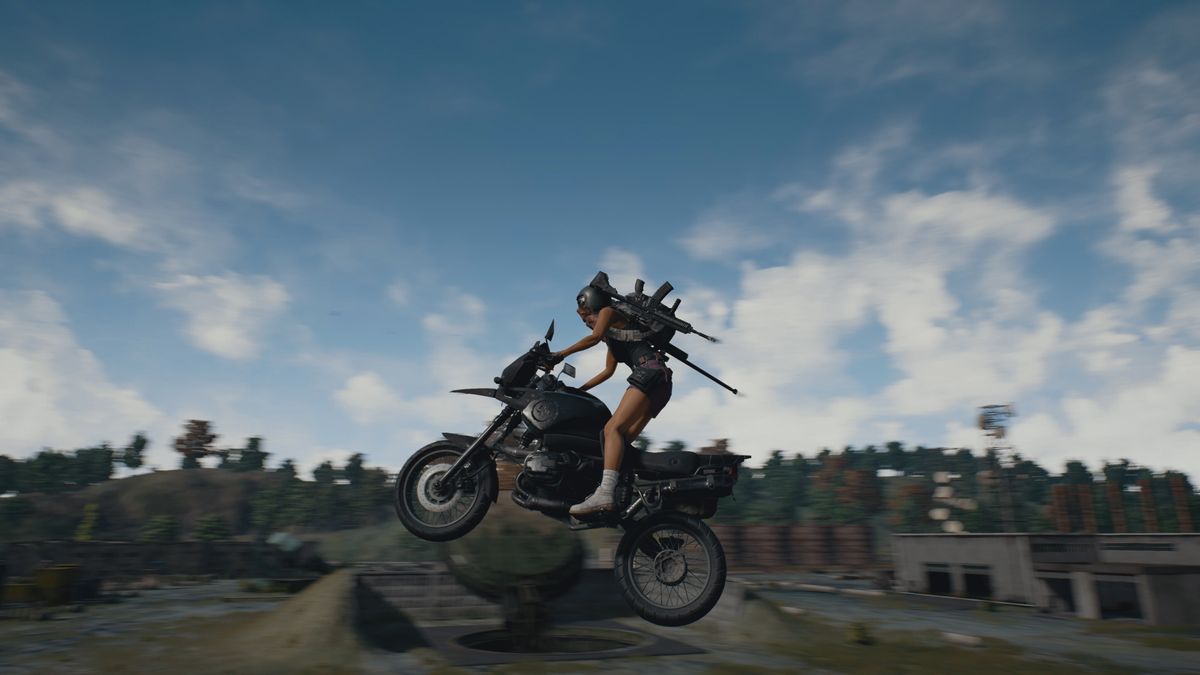 PUBG stunt bikers storm enemy base with impressive second floor window ...