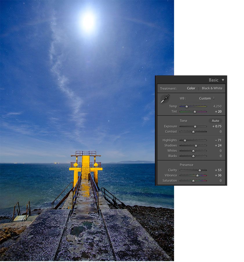 Lightroom series part 16: Enhance a night-time photograph with ...