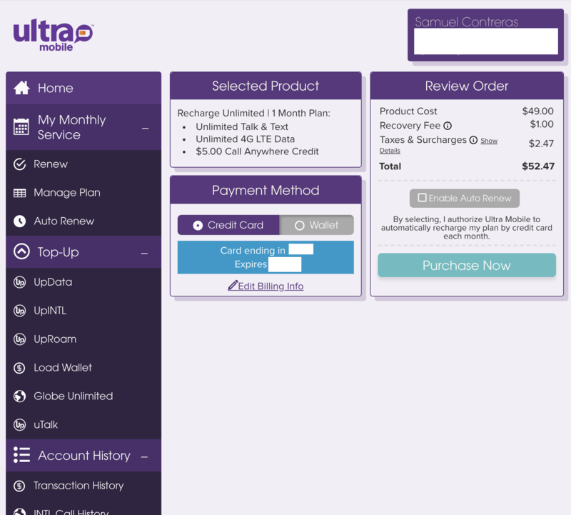 How to recharge Ultra Mobile online | Android Central