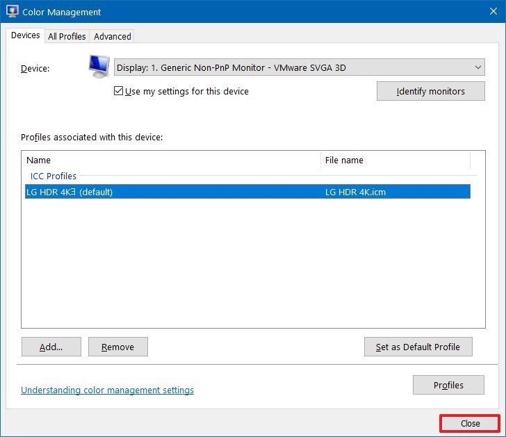 How to find the right color profile for your monitor using Windows 10 ...