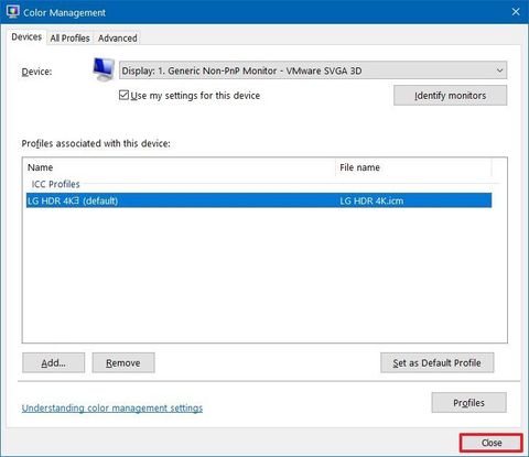 How to find the right color profile for your monitor using Windows 10 ...