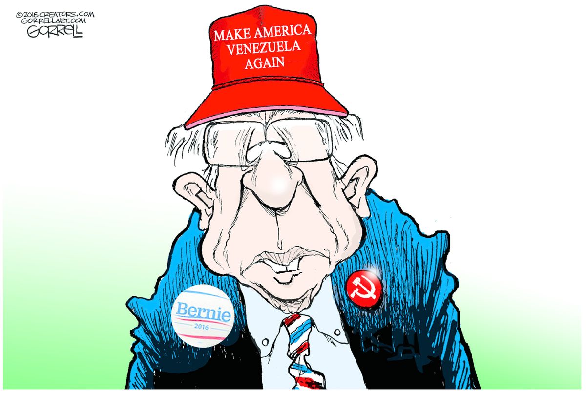 Political Cartoon U.S. Bernie Socialist | The Week