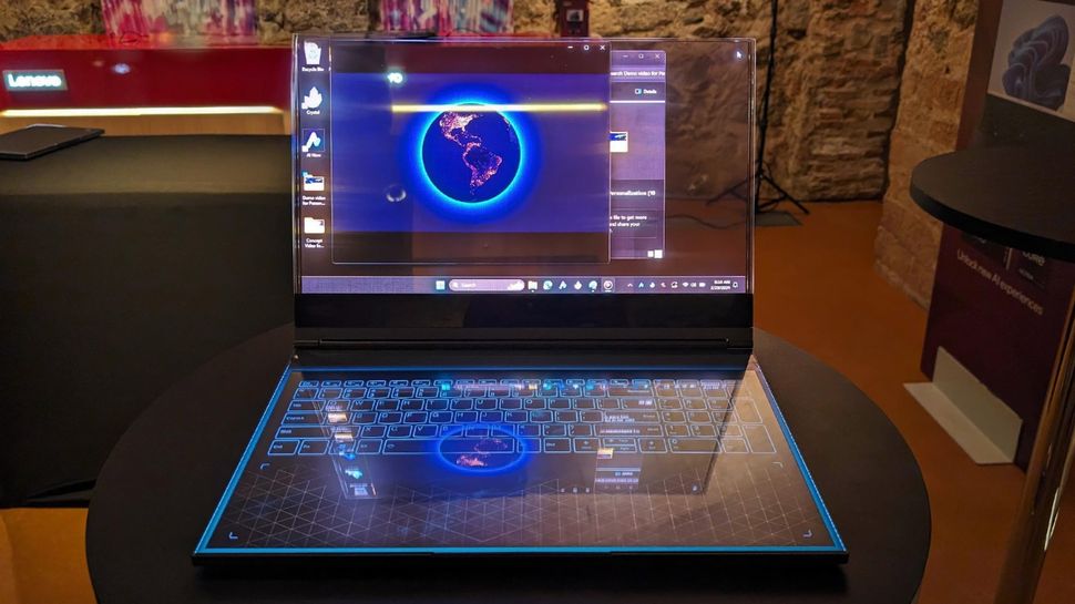 Lenovo's transparent laptop screen is impressive, but why would you ...