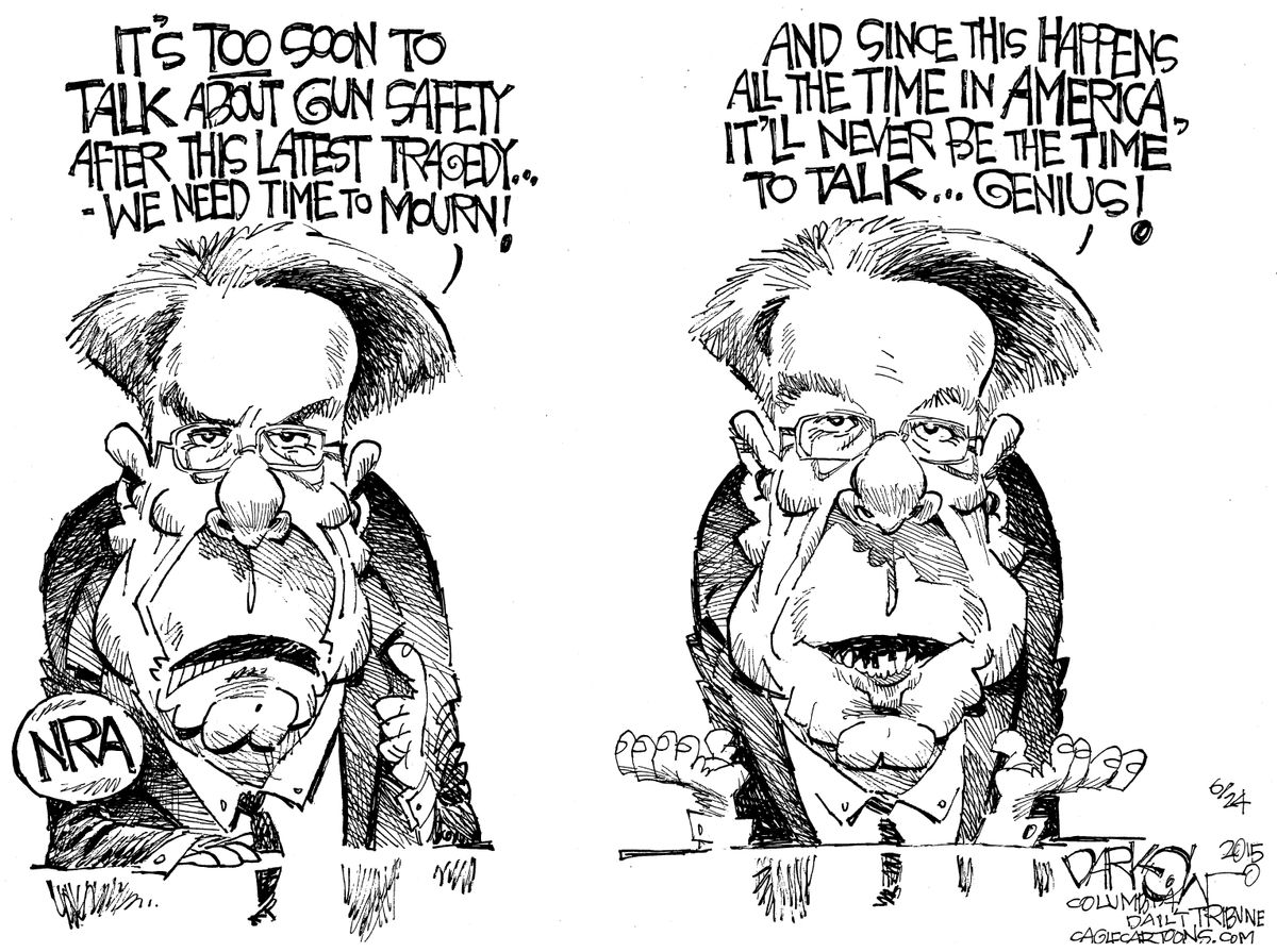 Editorial cartoon U.S. NRA Gun Control | The Week